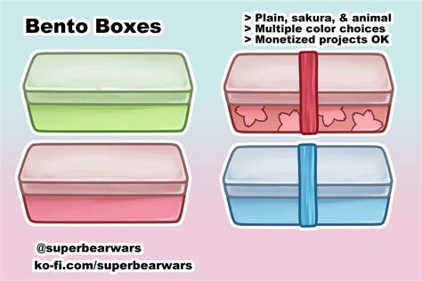 Vtuber Assets Bento Boxes Superbearwars Booth