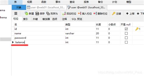 Jdbc连接mysql Unknown Column ‘balance‘ In ‘field List‘ 问题解决方案unknown Column Balance In Field