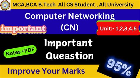 Computer Network Networking Important Questions Networking Aktu Exam Computernetworking