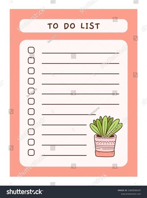 Cute To Do List Template Printable