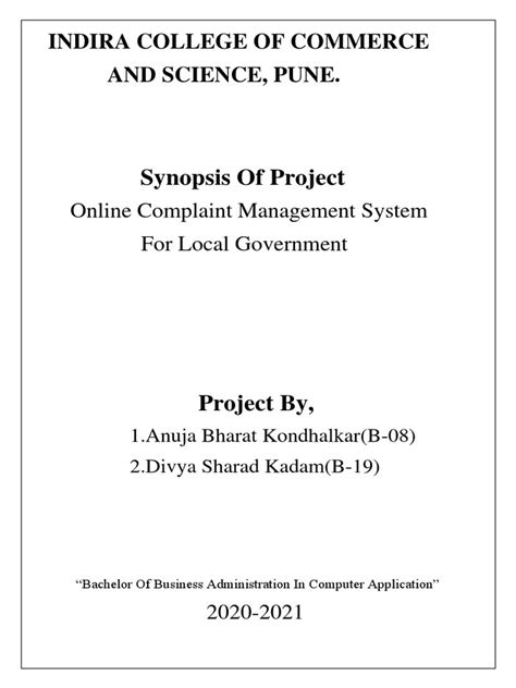 Complaint Management System Pdf Computer Science Information Technology Management