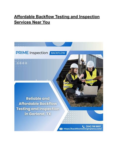 PPT Backflow Testing In Garland TX PowerPoint Presentation Free Download ID 13268749