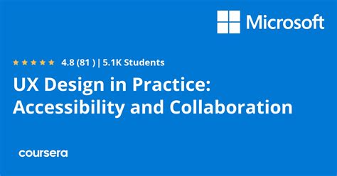 Ux Design In Practice Accessibility And Collaboration Coursera