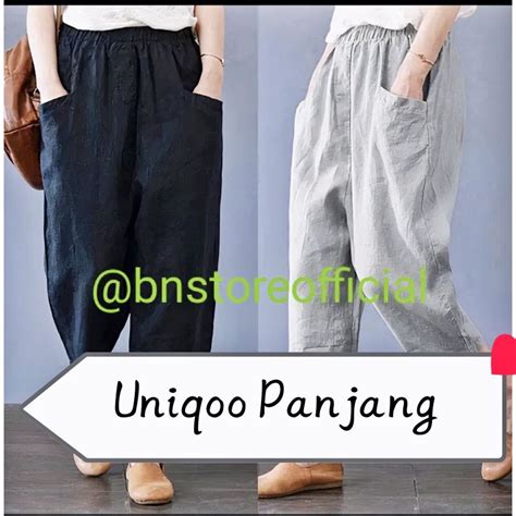 Jual Celana Uniqoo Panjang Celana Panjang Wanita Bahan Cotton Twill