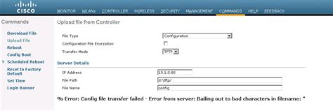 Solved Backing Up Cisco 2504 Wlc Cisco Community