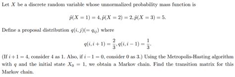 Solved Let X Be A Discrete Random Variable Whose Chegg