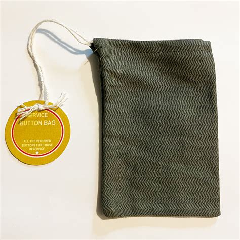 U S G I Button Bag Wwii Supply Room