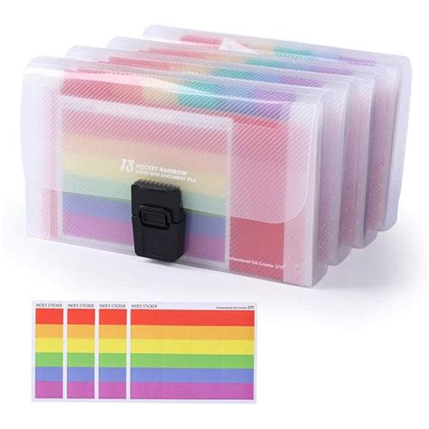 Buy A6 Mini Accordion Receipt Organiser Expanding Portable File Folder Plastic Document