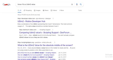 How Do I Know If The Value Is UDim2 UDim Scripting Support