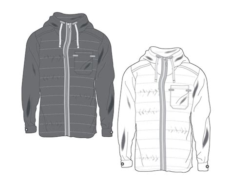 Premium Vector Active Sports Mens Jacket Vector Illustration
