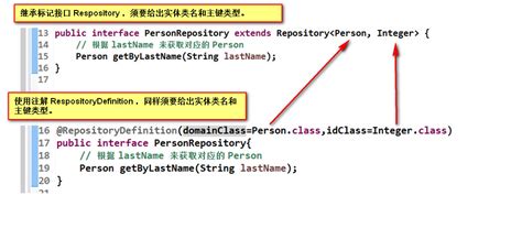 springdata 学习（2）—— 使用注解替代继承标记接口、初步认识 repository 接口 注解代替继承关系 csdn博客
