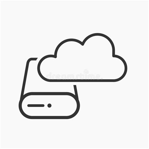 Simple Illustration Icon Backup Cloud Symbol Stock Illustrations 1 307 Simple Illustration