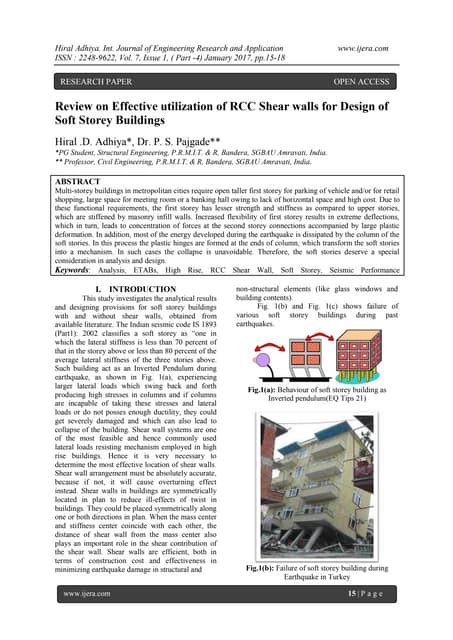 Irjet Comparative Analysis Of Multi Storied Building With And Without Shear Wall Pdf Civil
