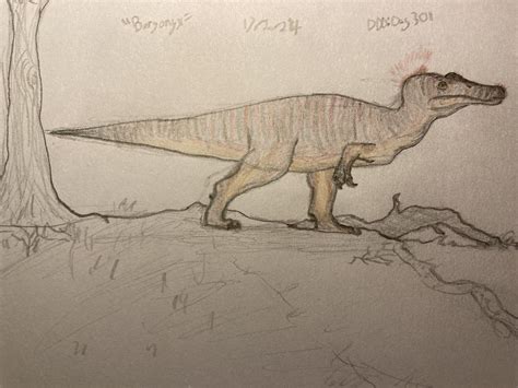 Daily Dinosaur Drawings Day 301 Baryonyx Rpaleoart