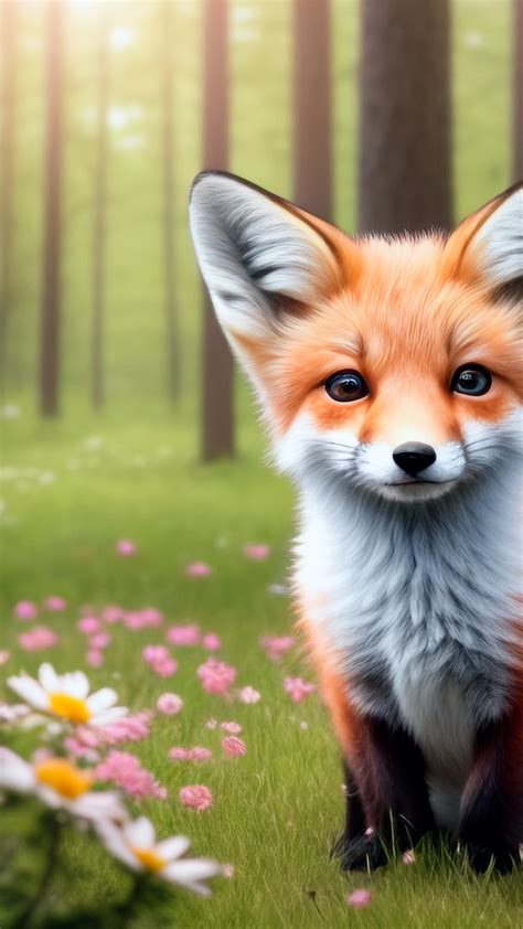 Cute Fox Wallpaper 4k Ai Art Surreal Forest