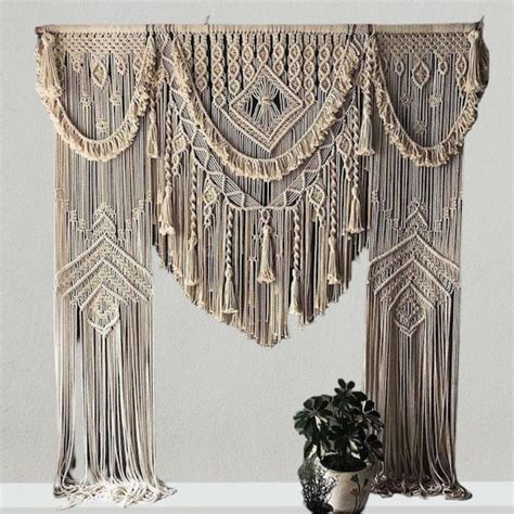 Macrame Valance Etsy