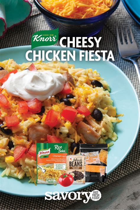 Knorr Cheesy Chicken Fiesta Knorr Recipes Knorr Mexican Rice Recipe