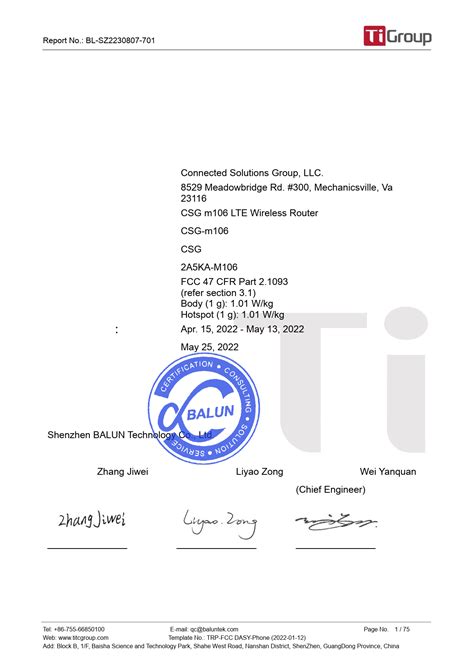 CSG M106 LTE Gateway Router User Manual