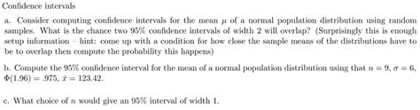 Confidence Intervals A Consider Computing Confidence