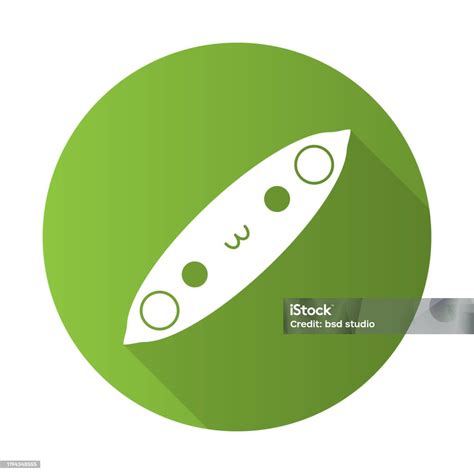 완두콩 귀여운 카와이 플랫 디자인 롱 섀도우 글리프 캐릭터 0명에 대한 스톡 벡터 아트 및 기타 이미지 0명 건강관리와 의술 건강한 생활방식 Istock