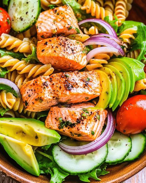 Salmon Pasta Salad Recipe Teach