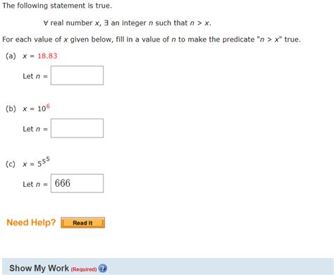 Solved The Following Statement Is True ∀ Real Number X∃ An
