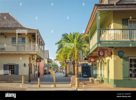 Entrance To The Historic District In Downtown St Augustine Florida