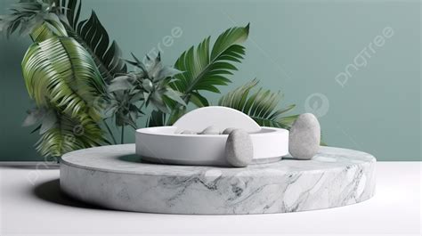 여름 테마 3d의 석재 연단은 제품 전시에 적합합니다 녹색 연단 자연 연단 돌 연단 배경 일러스트 및 사진 무료 다운로드 Pngtree