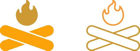 Camp Fire Vector Icon 42609559 Vector Art At Vecteezy