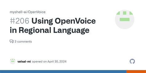 using openvoice in regional language · issue 206 · myshell ai