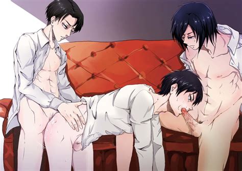 Rule 34 3boys Attack On Titan Beige Skin Bottomless Buggery Clothes