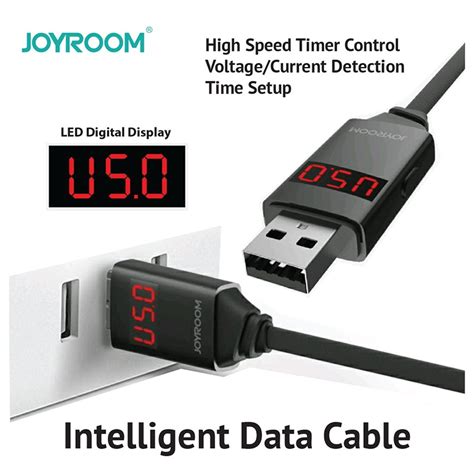Joyroom Intelligent Data Cable Black Shopee Singapore