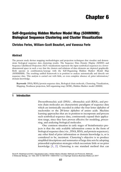 pdf self organizing hidden markov model map sohmmm biological