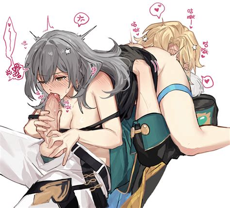 Trailblazer Stelle And Aventurine Honkai And More Drawn By Meat Danbooru