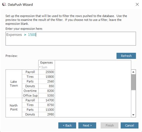 Expression Filters Update And Data Options