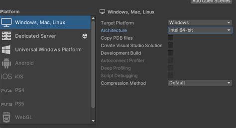 Issues With Build Player Options Subtarget Setting Dedicated Server Option For Buildpipeline