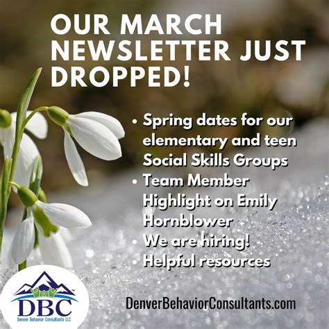 Our March Newsletter Just Dropped We Invite You To Check It Out At The Link In Our Bio Or By