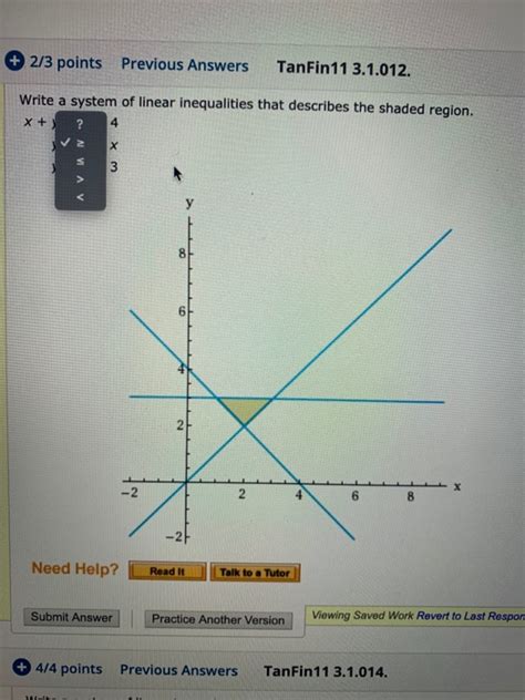 Solved Write A System Of Linear Inequalities That Describes Chegg