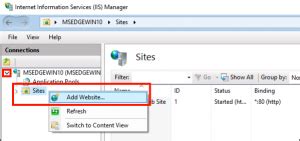 Create A New Website In Windows Iis Ssl
