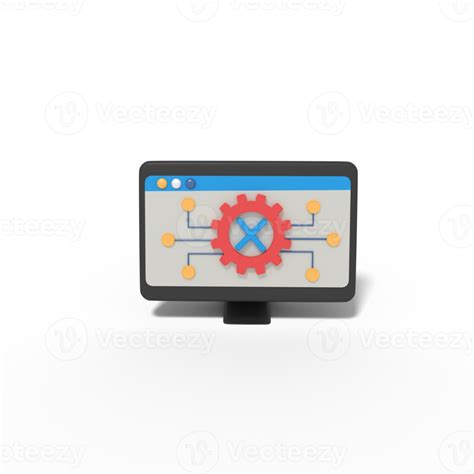 3d Illustration Of Error Network Settings 13714556 Png