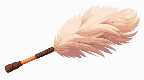 Feather Duster Cartoon Vector Illustration Premium Ai Generated Vector