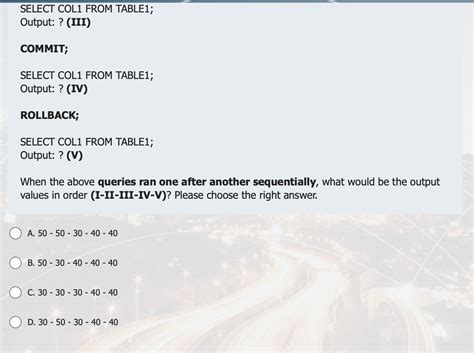 Solved Based On The Following SQL Statements Executed On A Chegg