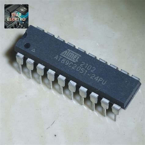Jual At89c2051 24pu Dip 20 Atmel Ic Micro Flash 8 Bit Cmos 89c2051 Mcs Shopee Indonesia