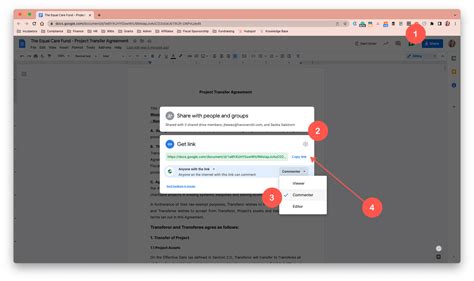 Project Transfer Agreement