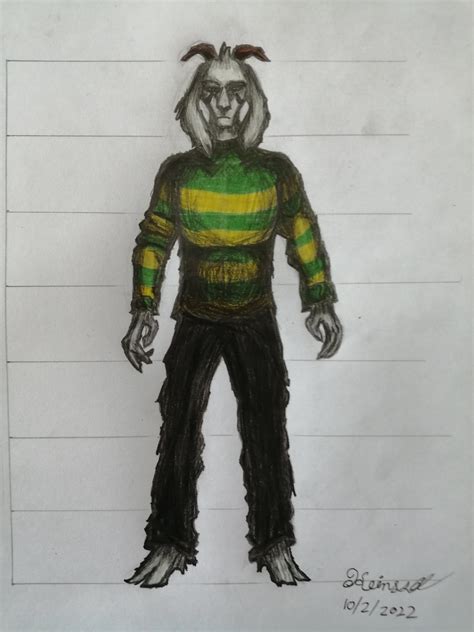 Greetings People I Have Drawn Asriel Realistic And Adult Undertale
