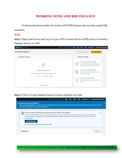 Working With Aws Relational Database Instances Pdf