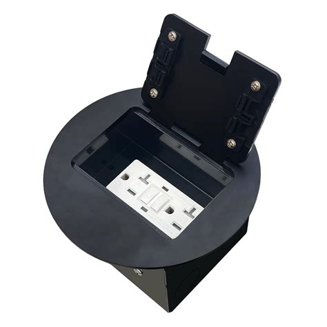 Jacepfy Recessed Floor Outlet Box With 20 Amp Gfci Tamper Resistant Tr