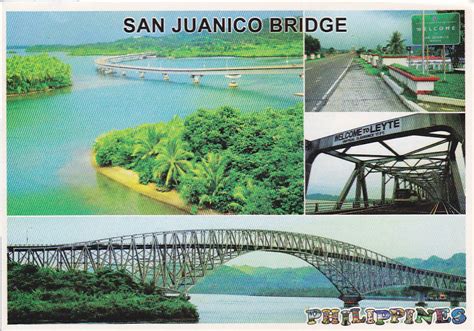 Postcard A La Carte Philippines San Juanico Bridge Samar To Leyte