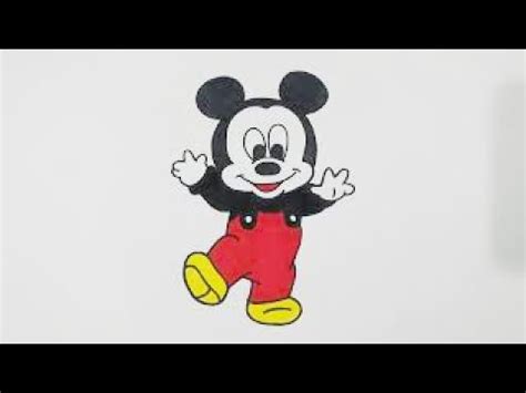 HOW TO DRAW MICKY MOUSE STEP BY STEP L EASY DRAWING TUTORIAL YouTube