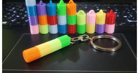 Multiband Color Coded Braille Keychain By Yoni Download Free STL Model Printables Com